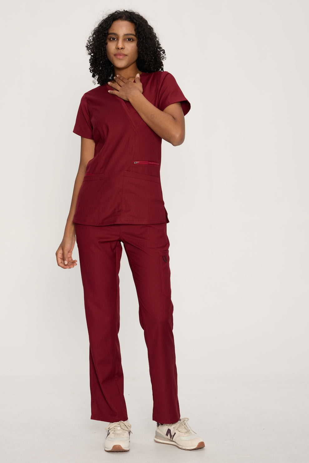 COZYFIT Mock Wrap Scrub Tops for Women – Cozyfit